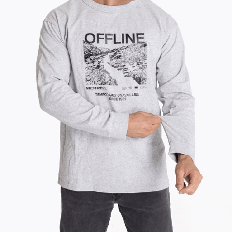 Camiseta Disconnect Grey Heather